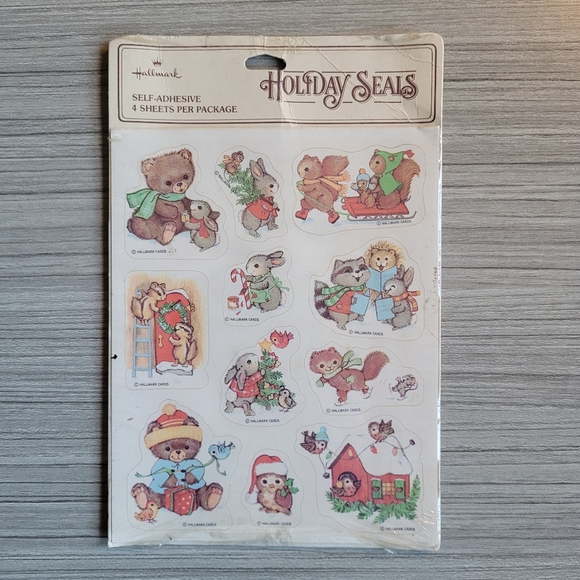 Hallmark | Holiday | 98s Vintage Hallmark Holiday Seals And Stickers ...